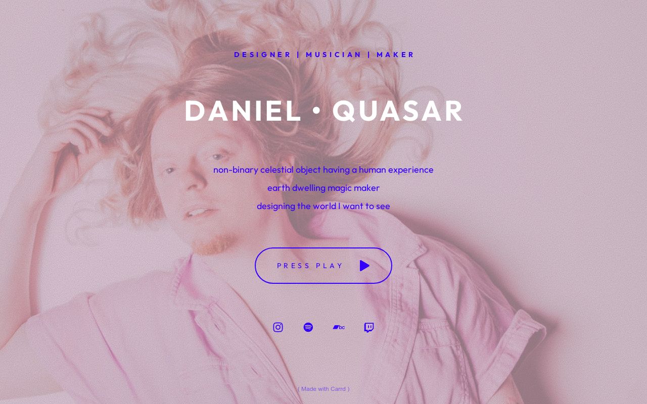 Daniel Quasar on CARRD